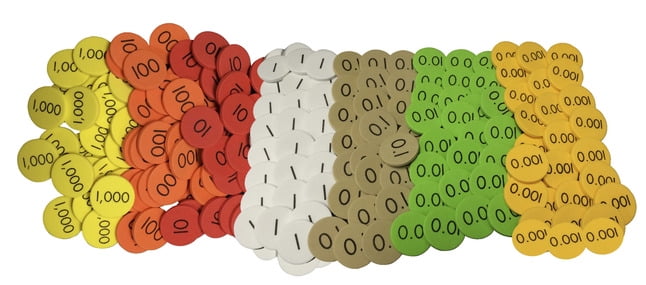 Sensational Math Place Value Discs 7- Value Decimals to Whole Numbers ...