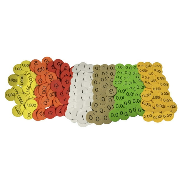 Sensational Math Place Value Discs 7- Value Decimals to Whole Numbers ...