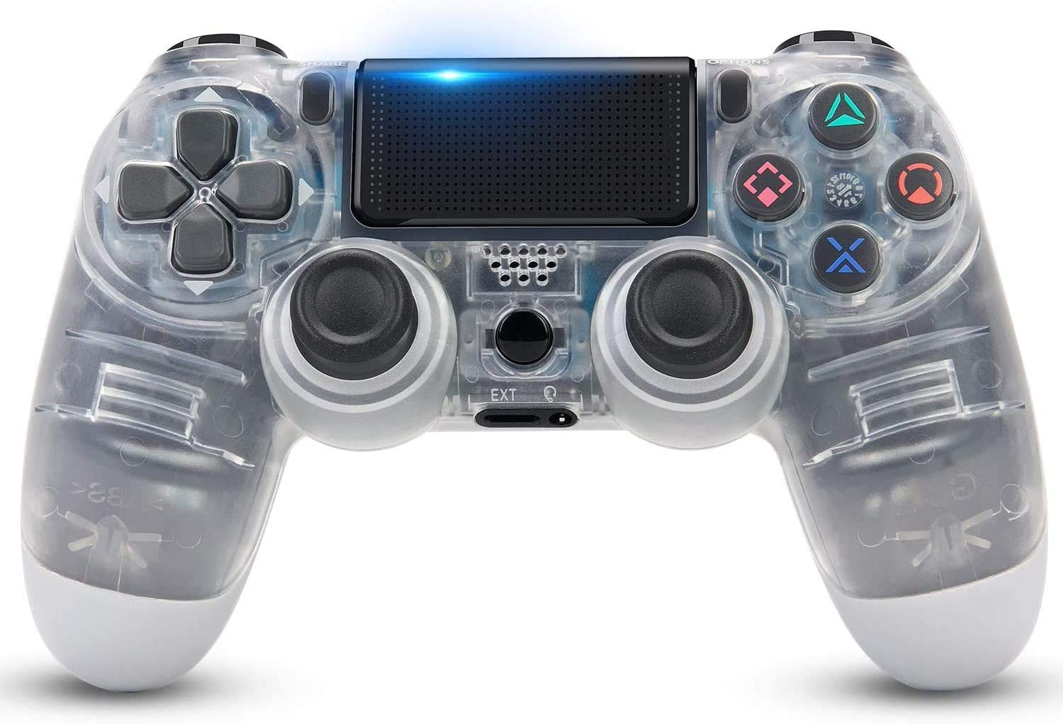 Sony - Controlador inalámbrico DualShock 4, blanco transparente (PS4 ...