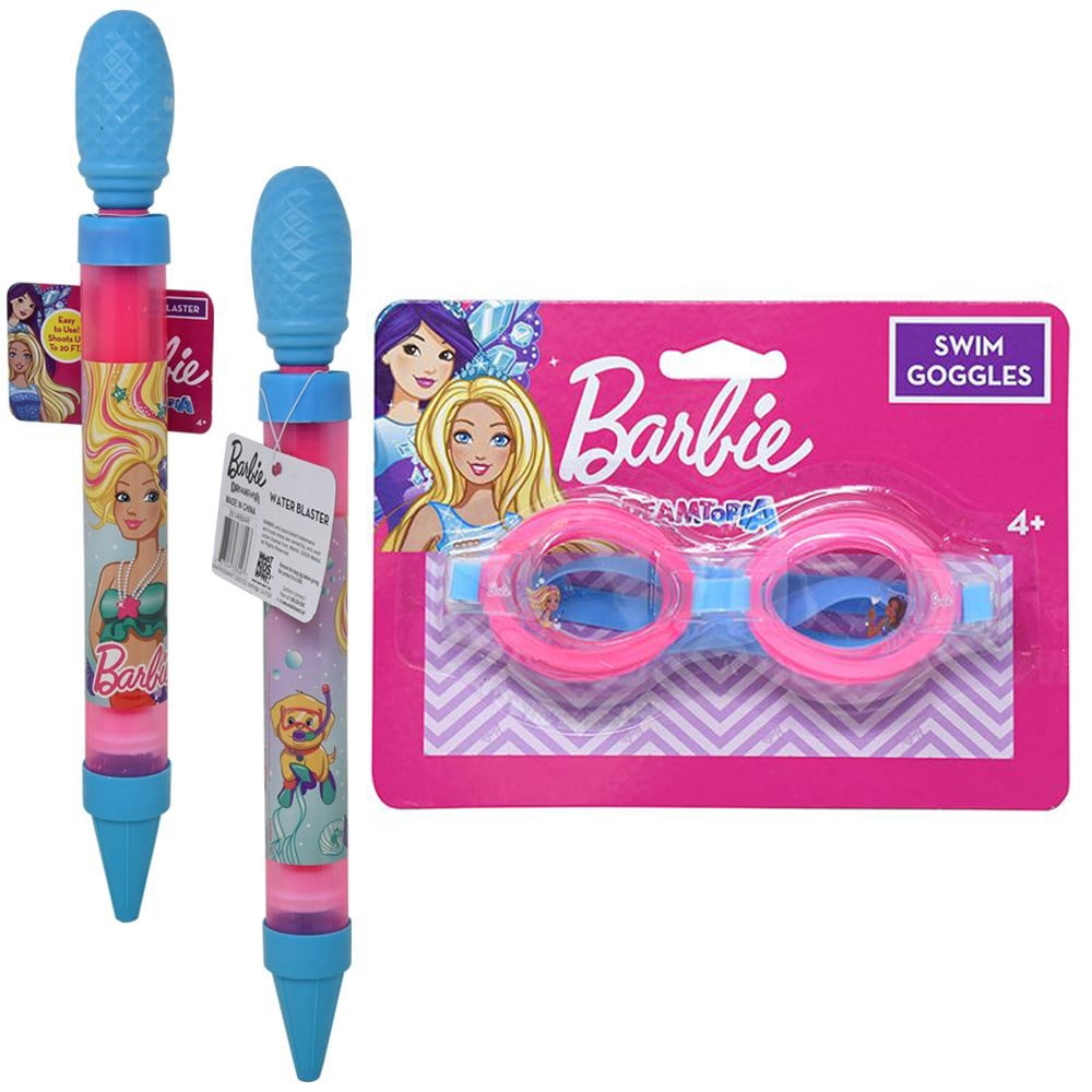 Barbie 2pk Water Blaster with Barbie 1pk Splash Goggle - Walmart.com