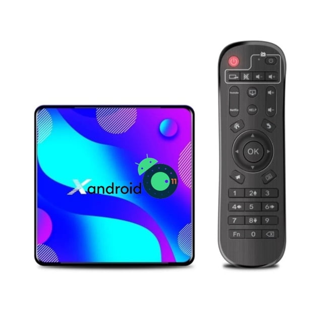 Tv Box Pro Android 11 4gram 64gbrom + Control Air De Voz Genérico x88 ...