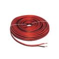 50 Ft RED/BLACK TRUE 16 GAUGE AWG CAR HOME AUDIO SPEAKER WIRE CABLE ...