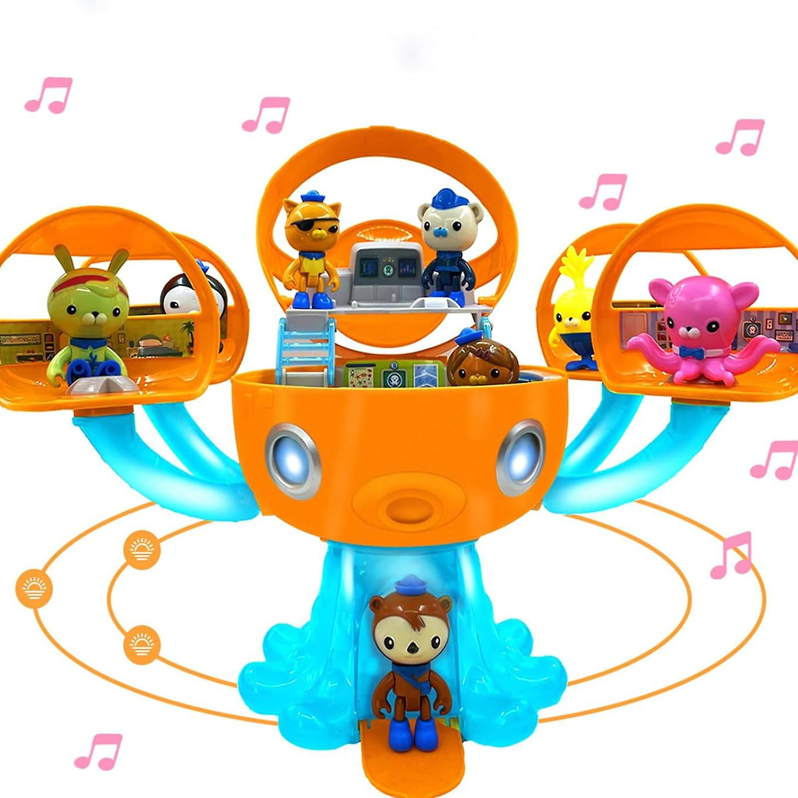Kuyou Octonauts Octopod Playset 8 Pieces Including Deep Sea Captain Barnacles Gup 100 New Multicolour