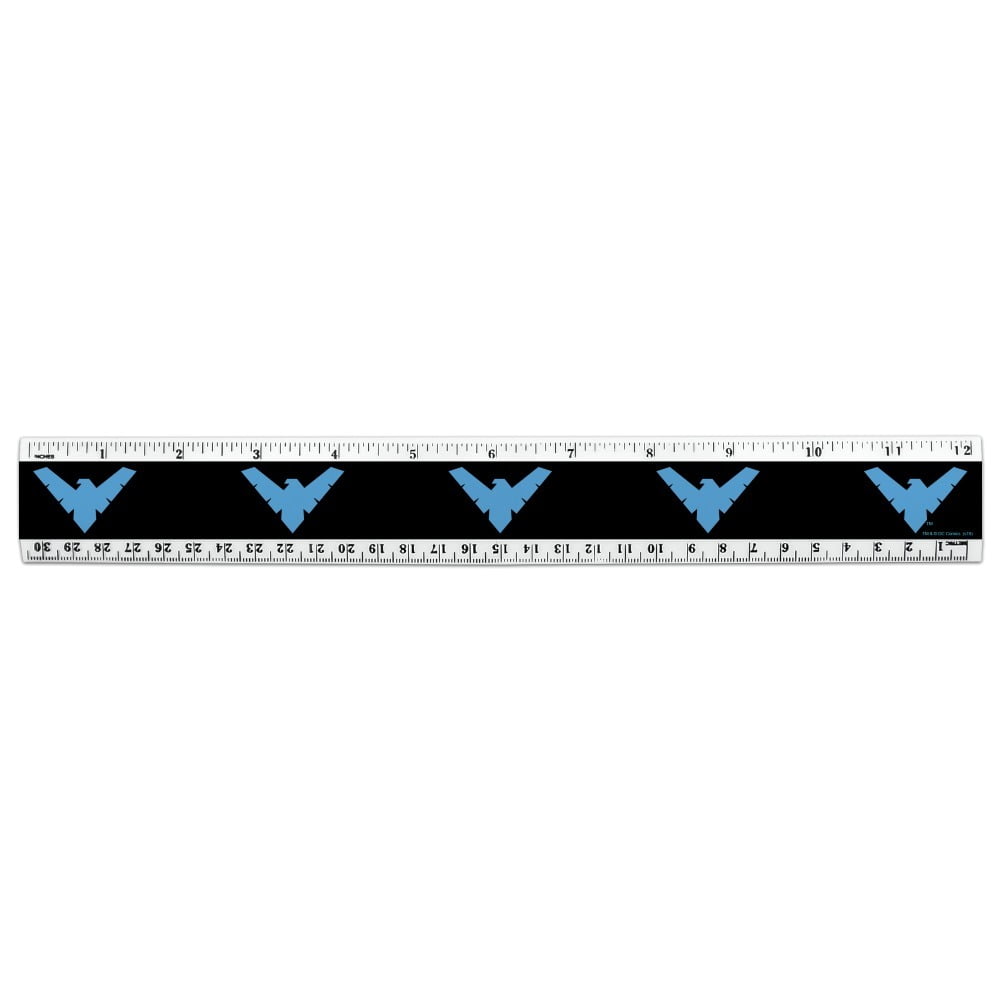 Batman Nightwing Logo 12 Inch Standard and Metric Plastic Ruler ...