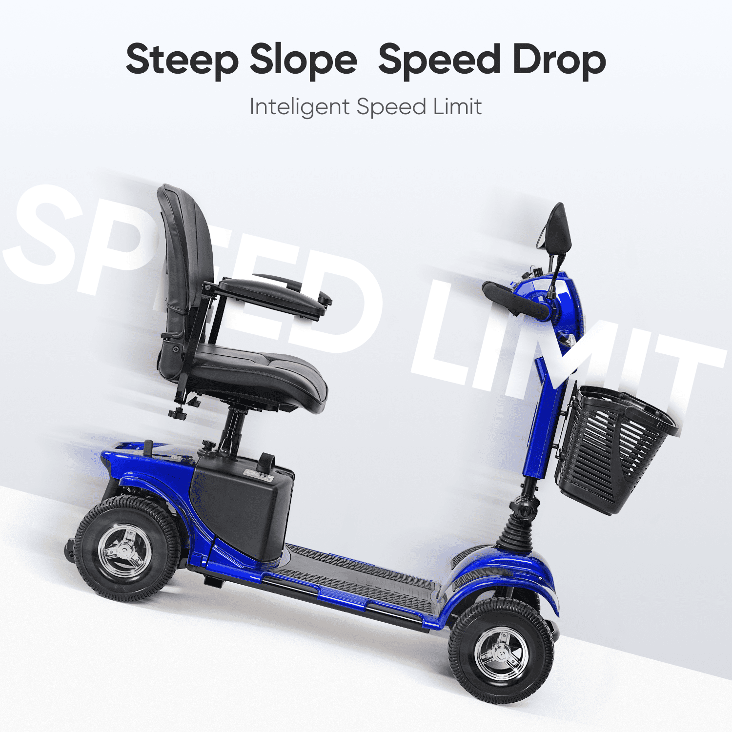 Buy Furgle 4 Wheel Electric Powered Mobility Scooter for Seniors for ...