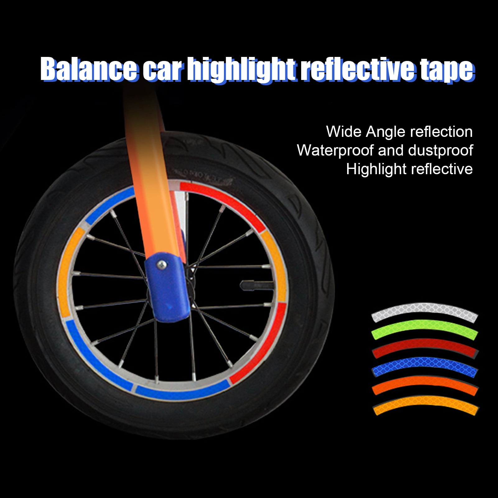 Happy Date Reflective Wheel Rim Stripe Decal for Motorcycle Wheels Car ...