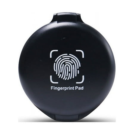 Fingerprint Ink Pad,Black Thumbprint Ink Pad for Notary Supplies ...