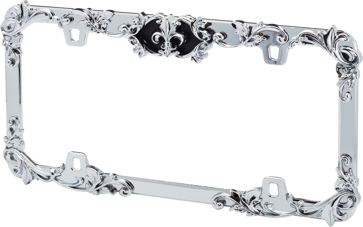 Decorative Chrome License Plate Frames | Shelly Lighting