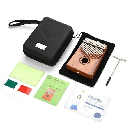 Kalimba,GECKO Portable 17 Key Wood Kalimba Key Kalimba Optimized for ...