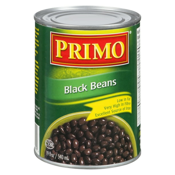 PRIMO BLACK BEANS, CANNED BEANS - BLACK BEANS - 540ml - Walmart.ca