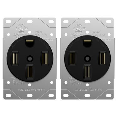 RV Designer S815 Dual Outlet with Cover Plate - Brown - Walmart.com