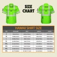Hi Vis Hawaiian Shirt Reflective Tapes Red Neon Flowers Custom Name ...