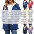 APEXFWDT Plus Size Rain Jackets For Women Striped Lined Waterproof Rain ...