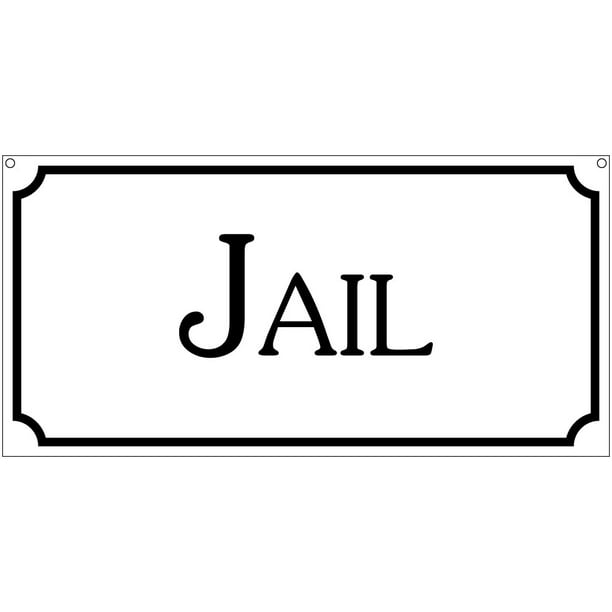 Jail- 6x12 Retro Aluminum man cave bar sign - Walmart.com - Walmart.com