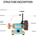 Multifunctional Wet & Dry Belt Sander,Rock Polisher,Variable Speed 1250 ...