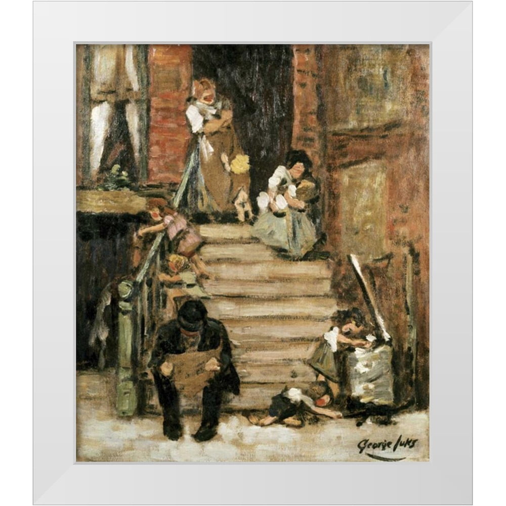 Luks, George Benjamin 26x30 White Modern Wood Framed Museum Art Print ...