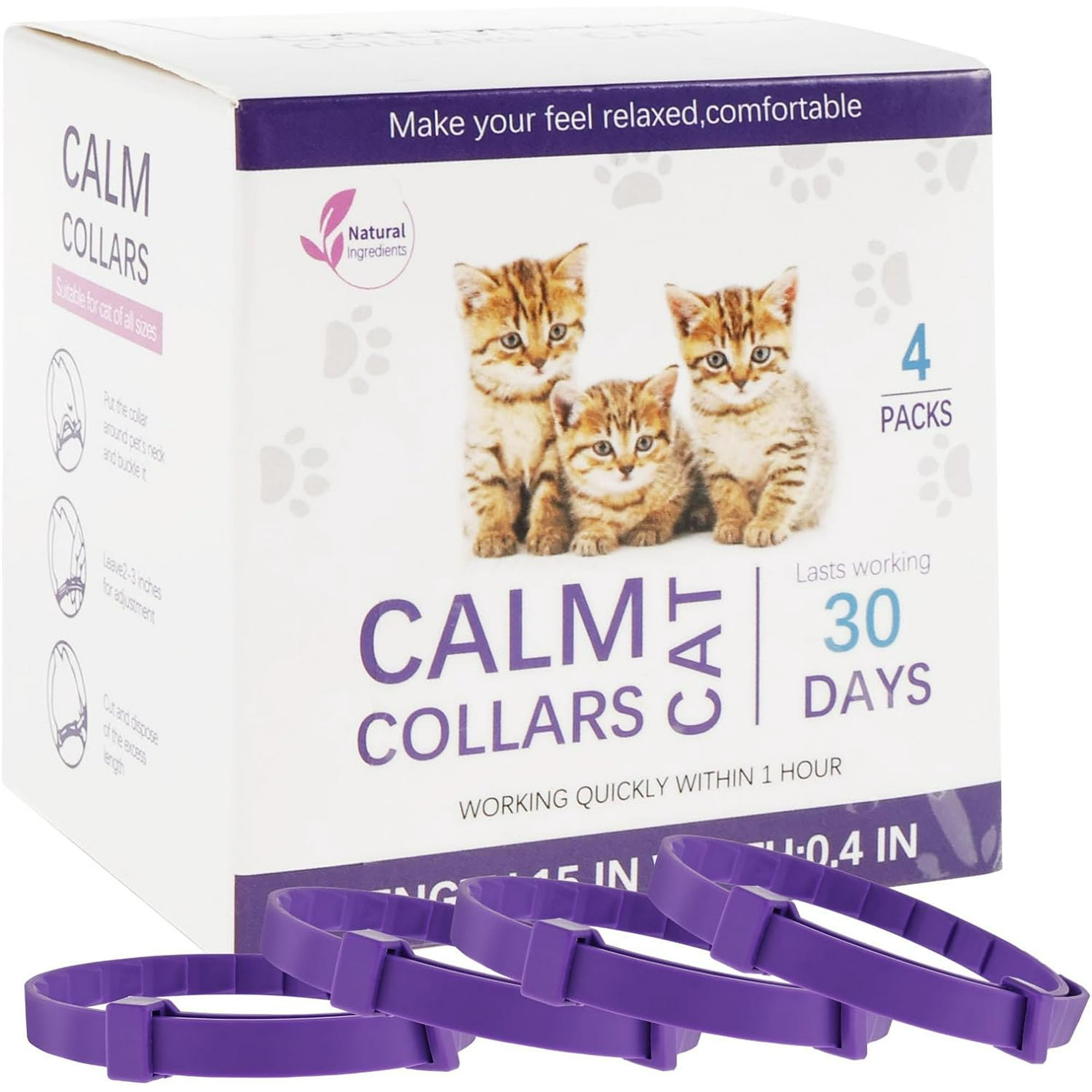 Click here for Unbranded Fybto Calming Collar For Cats  4 Packs C... prices