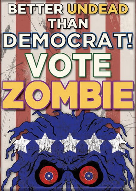 Vote Zombie Democrat Zombie Magnet 20591H - Walmart.com