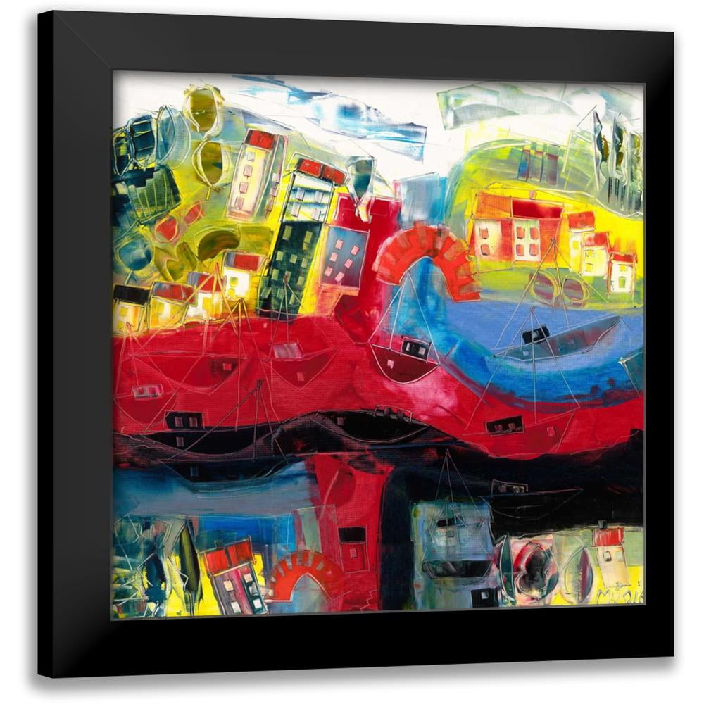 Muller,Max 15x15 Black Modern Framed Museum Art Print Titled - Abstract ...