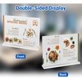 12 Pack Acrylic Sign Holder 11 x 8.5 Horizontal, Double-Sided Clear ...