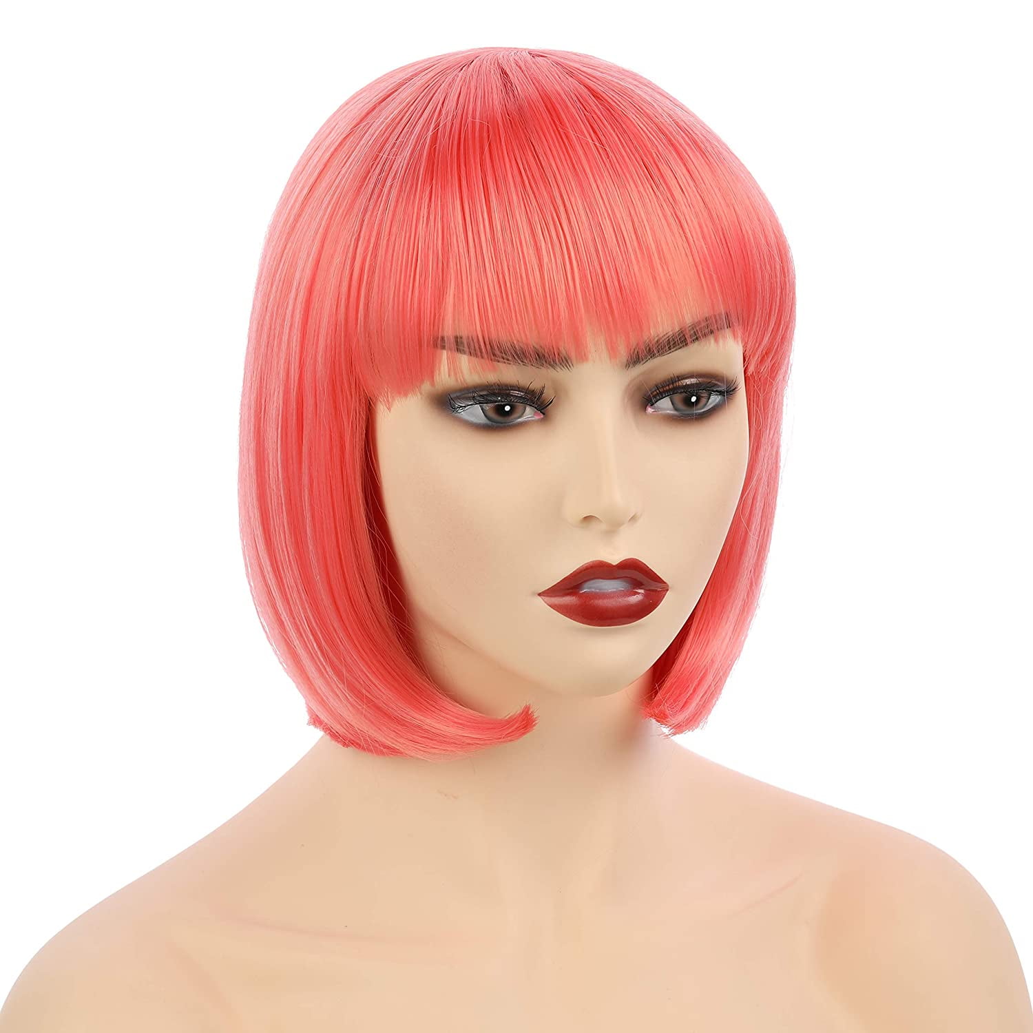 Onedor 10" Short Straight Hair Flapper Cosplay Costume Bob Wig (T1641 ...