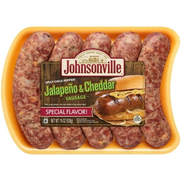 Johnsonville Fully Cooked Beddar with Cheddar Smoked Sausage Links, 14 ...