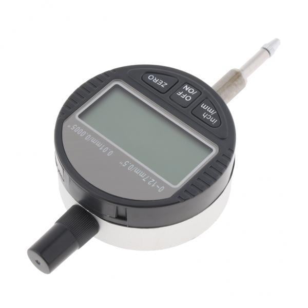 2x Micrómetro de precisión de 0, mm, medidor de indicador de dial LCD de pulgadas métricas ...