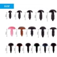 RYLZX 752 Pcs 5-12mm Safety Eyes and Noses for Crochet, Black Plastic ...