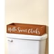 Toilet Tank Topper Tray - Hello Sweet Cheeks - Bathroom Accessory ...