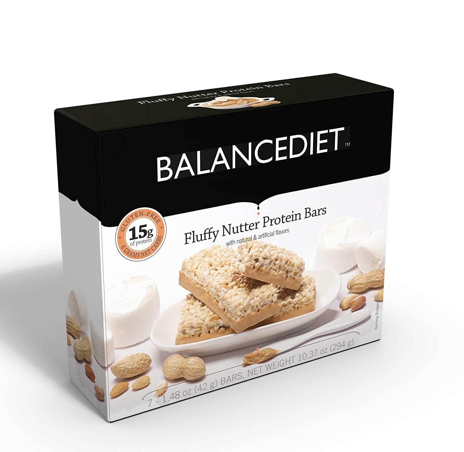 BalanceDiet™ | Protein Bar | 15g of Protein | Low Carb | 7 Bar Box ...