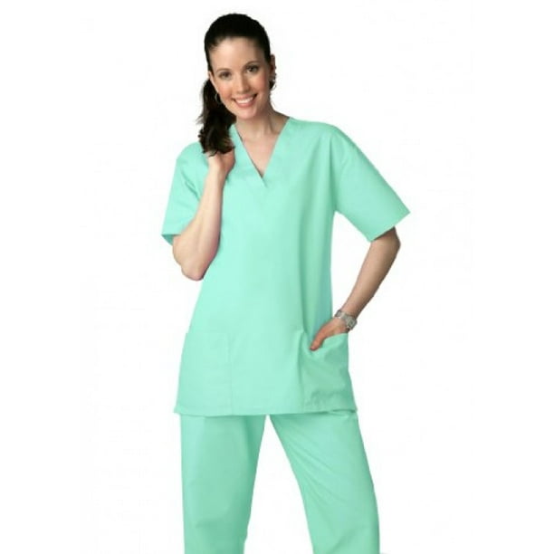Adar Universal Medical Scrubs Set Medical Uniforms - Unisex Fit - 701 ...