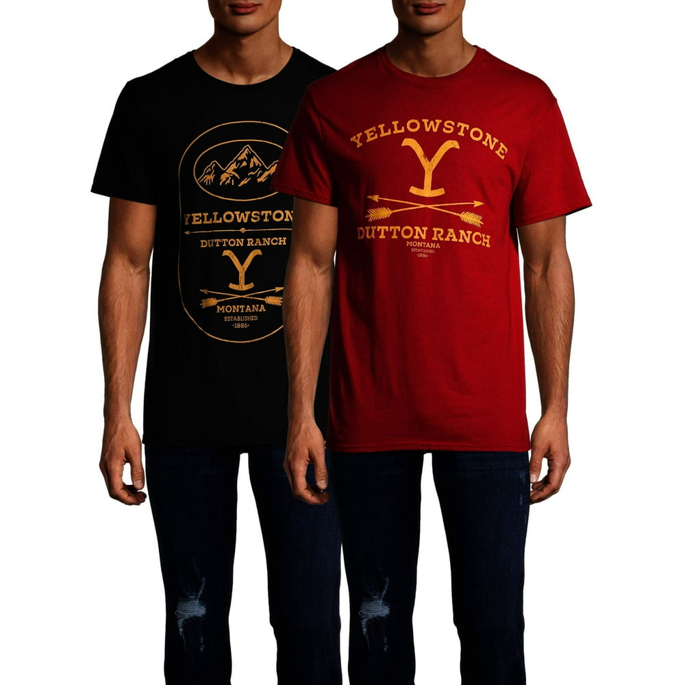 Yellowstone - Yellowstone Men's & Big Men's Dutton Ranch & Arrows Short ...
