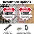 Private Property No Soliciting Loitering Trespassing All Offenders Will