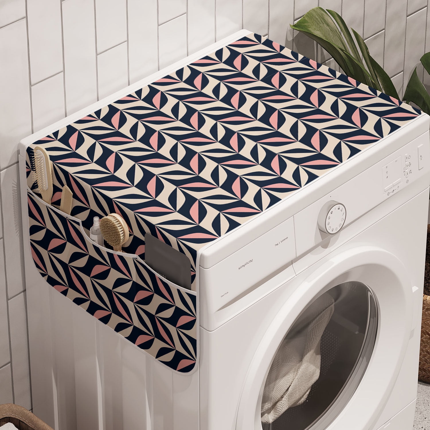 Abstract Washing Machine Organizer, Connected Geometric Shapes Basic ...