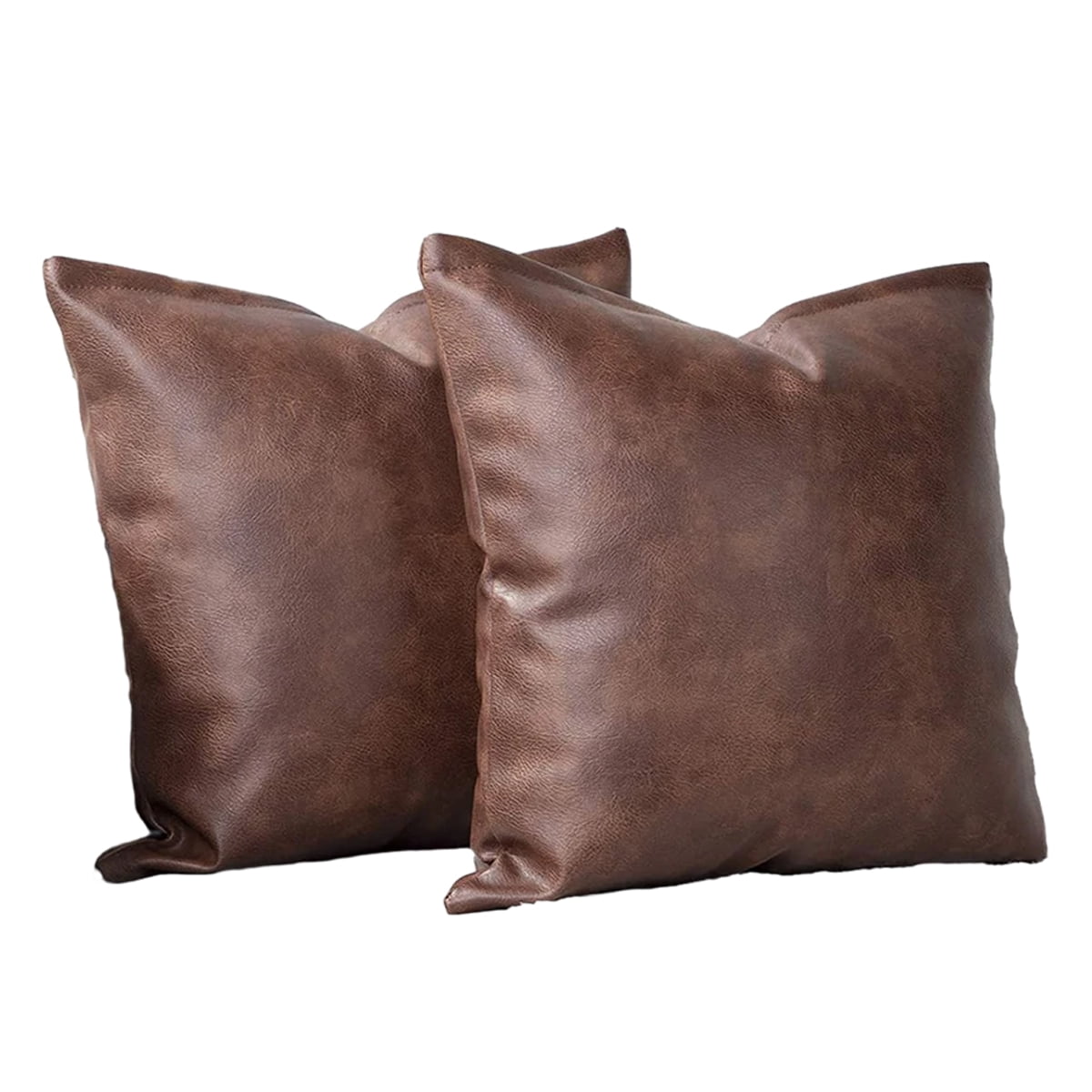 Click here for Hesignd Set Of 2 Faux Leather Decorative Throw Pil... prices