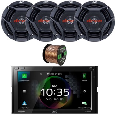 JVC KD-T710BT CD Single Din Car Stereo with High Power Amplifier, AM/FM Radio, Bluetooth Audio ...