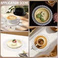4Pcs 4 Styles White Round Lace Doilies Vintage Style Crochet Coasters ...