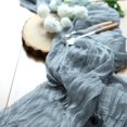Efavormart 10FT Dusty Blue Cheesecloth Table Runner, Gauze Fabric Boho ...