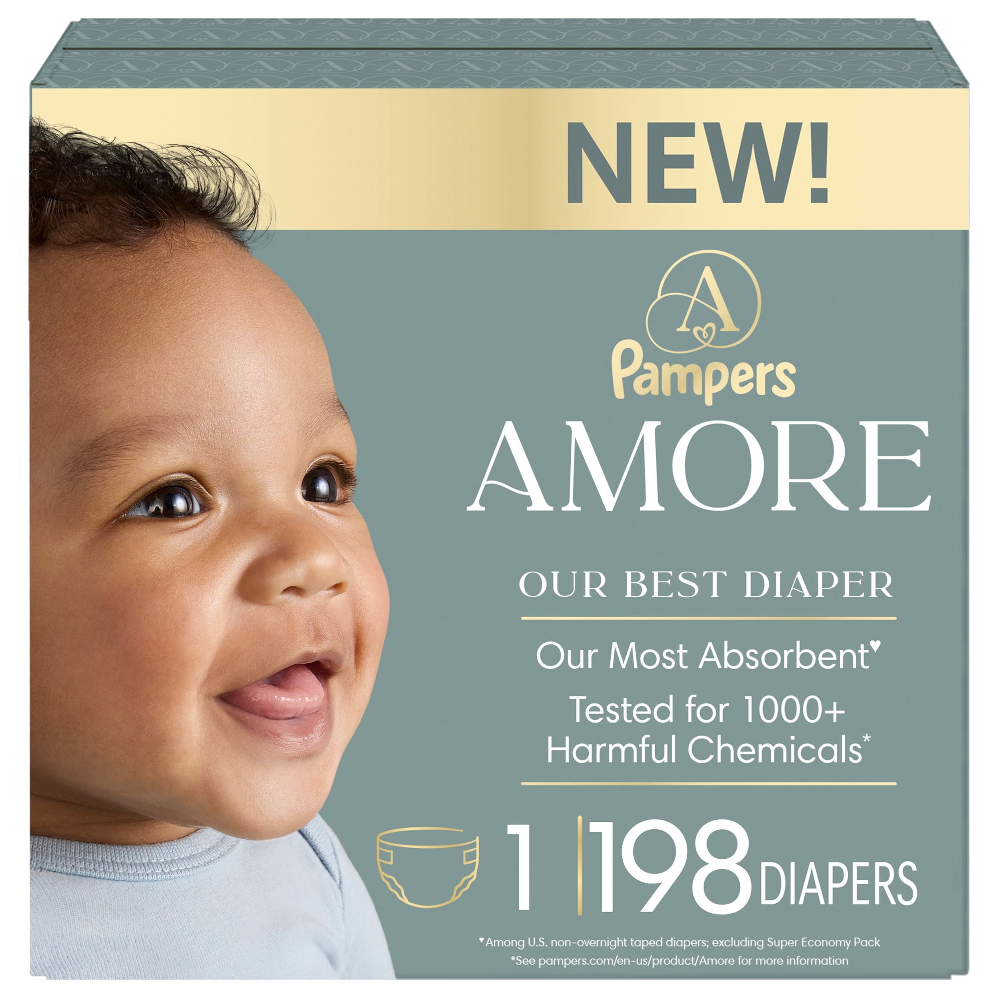 Click here for New Pampers Amore  Size 1  Lbs (8-14 Lbs)  198 Cou... prices