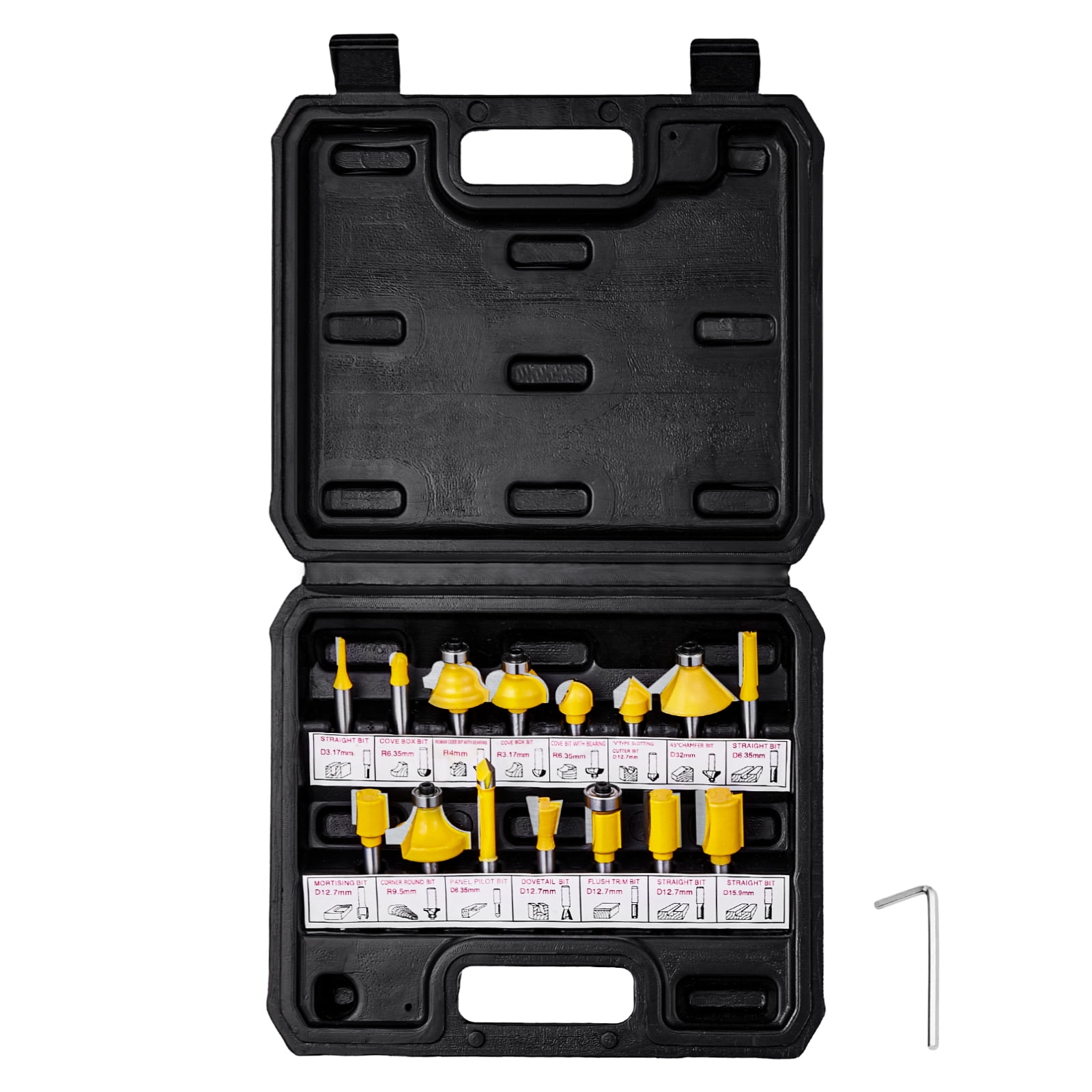 Click here for Vevor Router Bits Set 15 Pieces Carbide Router Bit... prices