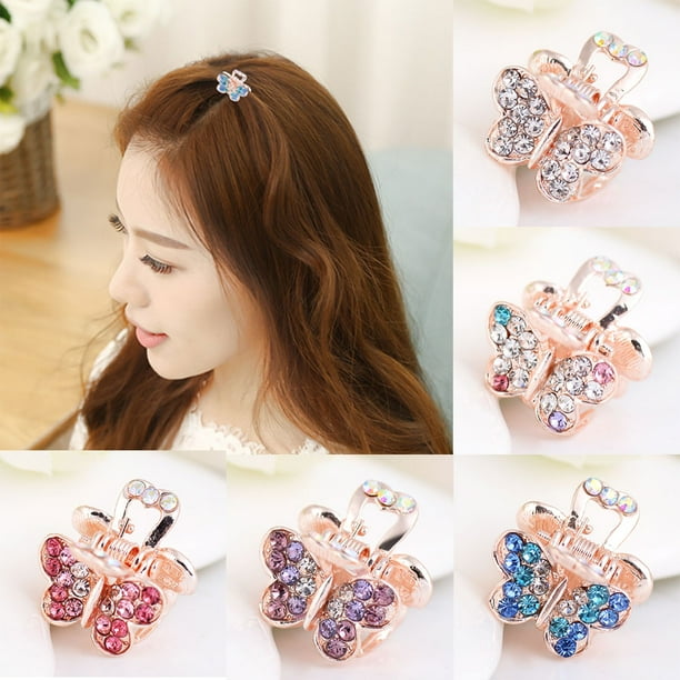 Trayknick Cute Butterfly Shaped Mini Hair Claw Clamp Jaw Clip Accessory ...