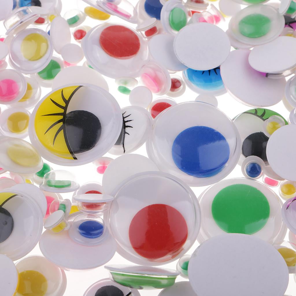 300x Colorful Creative Wiggly Wiggle Doll Craft Googly Eyes Glue On Sticker