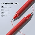 50 Pack Red Ink Pens - Bulk Pens, 1.0MM Medium Point Ballpoint Pens ...