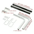 "60"" Galvanized Boat Trailer Guide Poles Kit with PVC Posters and ...