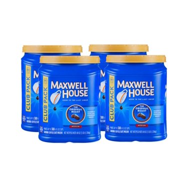 Maxwell House Intense Bold Dark Roast Ground Coffee, 26.7 oz Canister ...