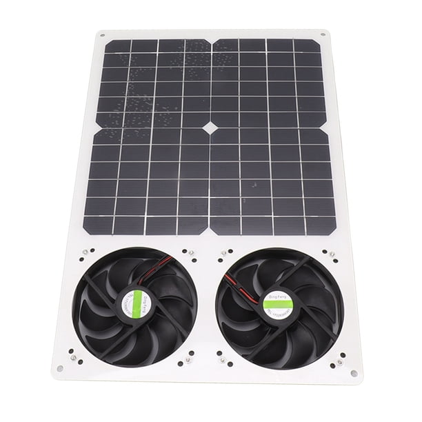 Solar Panel Fan Kit,40W Solar Panel Fan Solar Powered Dual Fan Kit ...