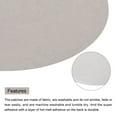 Uxcell Elbow Knee Iron-on Fabric Patches Repair Patches Light Grey for ...
