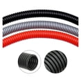 1meter Orange PP Corrugated Pipe AD 11.6/13/15.8~34.5mm Cable Plastic ...