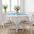 Blue Waves Summer Beach Table Cloth 60x60in, Waterproof Square ...