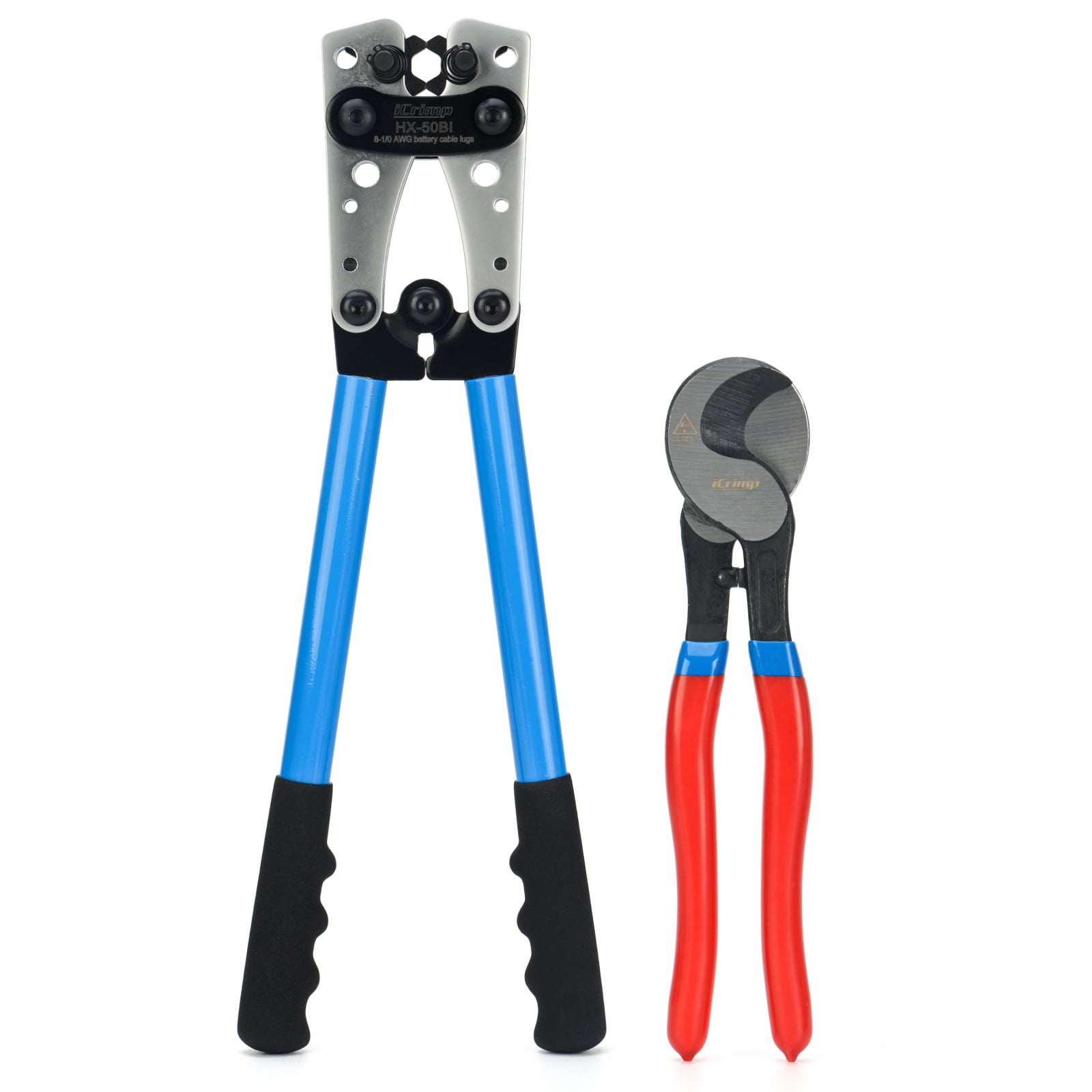 2023 IWISS Battery Cable Lug Crimping Tool for 8 6 4 2 1 1/0 AWG Heavy ...